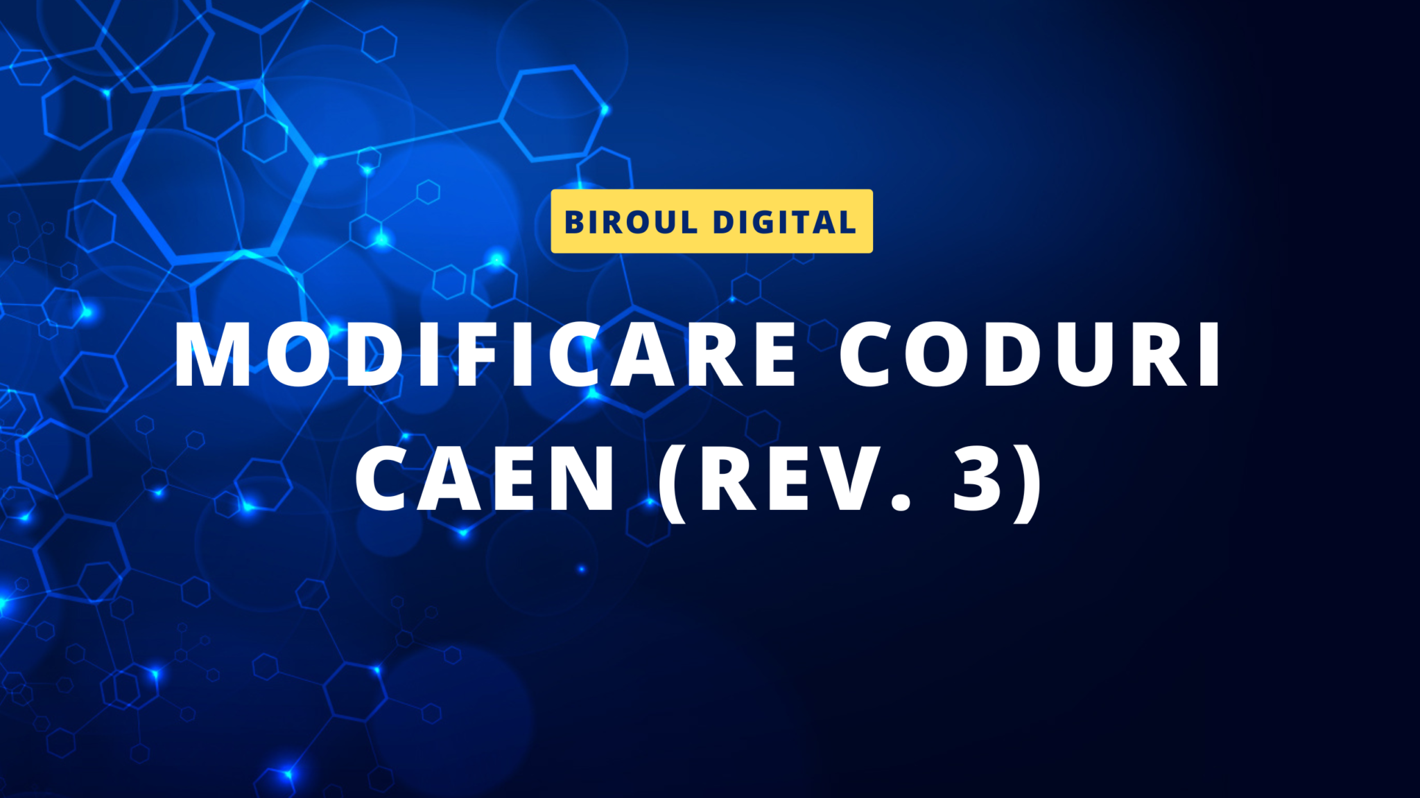 Modificare/Actualizare coduri CAEN 2025 (rev 3) - Biroul Digital